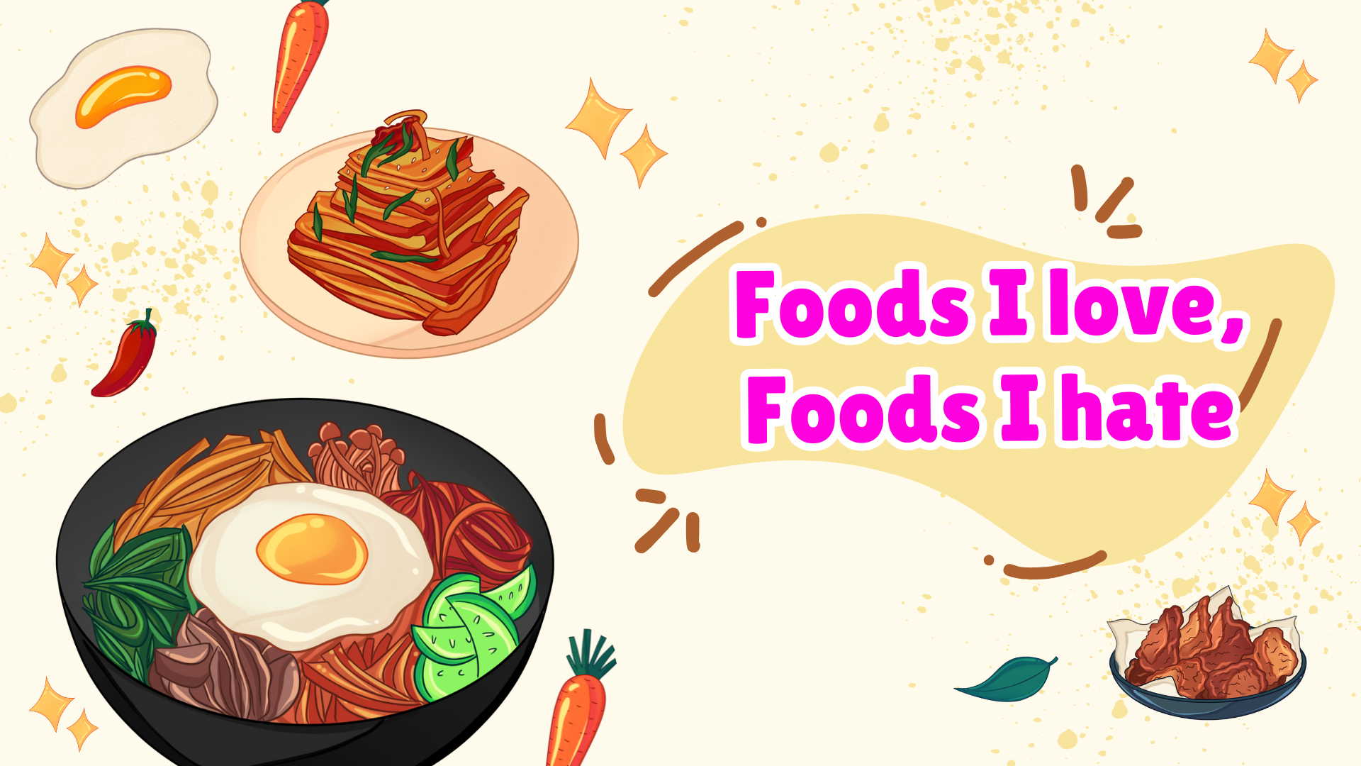 Foods I love, foods I hate - Liketoshare